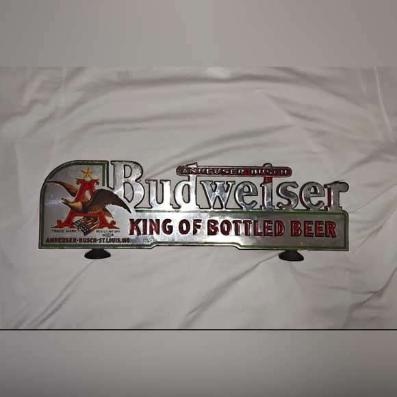 Other | Rare Antique Budweiser War Era Back Bat Sign | Poshmark